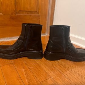 Vagabond | Shoes | Vagabond Eyra Square Toe Loafer Boots In Black ...